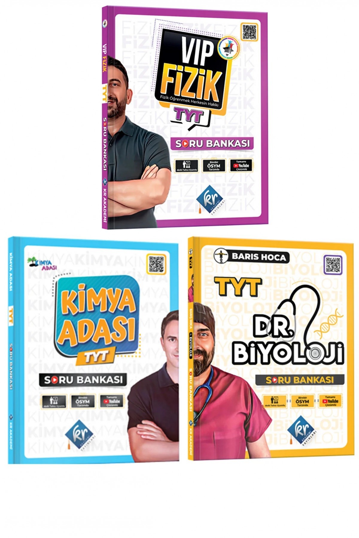 TYT VİP Fizik - Kimya Adası - Dr. Biyoloji Fizik Kimya Biyoloji (FKB) Soru Bankası Seti ...