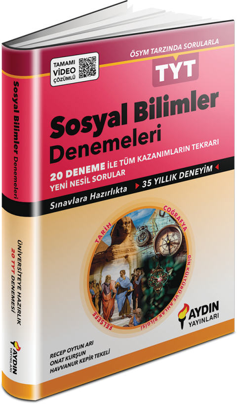 Aydın Yayınları TYT Sosyal Bilimler 20 Deneme
